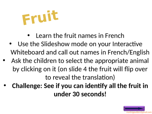 French Fruit | Teaching Resources