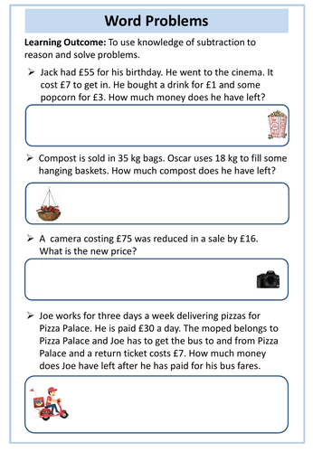 Subtraction AQA Entry Level 2 Maths | Teaching Resources
