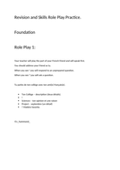 AQA GCSE French Role Play Foundation Practice Sheets | Teaching Resources
