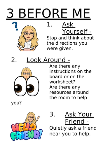 Three before me | Teaching Resources