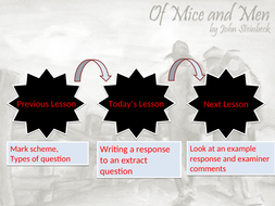 Of Mice and Men Extract Analysis Lesson | Teaching Resources