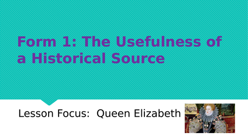 Teaching usefulness of a source- History | Teaching Resources