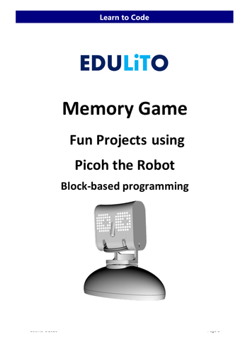Picoh the Robot - How to code a "Memory" game | Teaching Resources