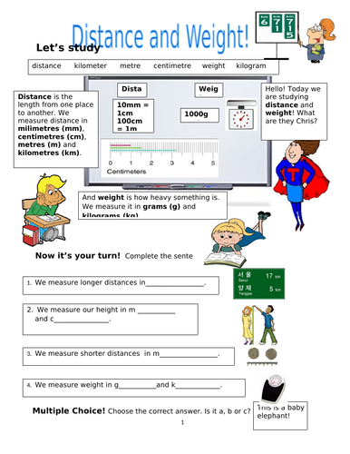 Measures: Distance and Weight | Teaching Resources