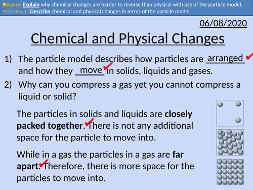 GCSE OCR Chemistry C1 Particles | Teaching Resources