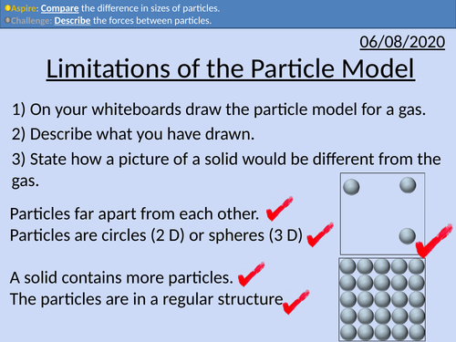GCSE OCR Chemistry: P1.1 The Particle Model | Teaching Resources