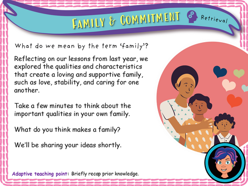 Family + Commitment PSHE | Teaching Resources