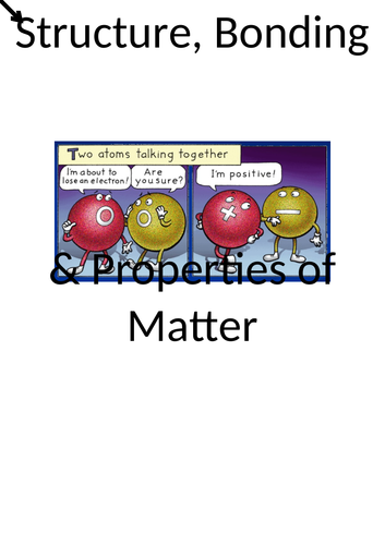 C5.2 Chemical Structure, Bonding, and Properties of Matter Complete ...
