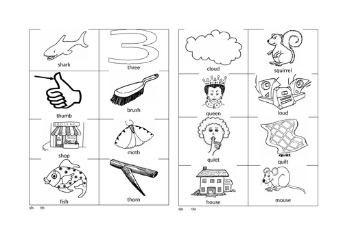 Sound Cut Out Cards - Phonics | Teaching Resources
