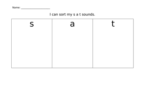 Sound Cut Out Cards - Phonics | Teaching Resources
