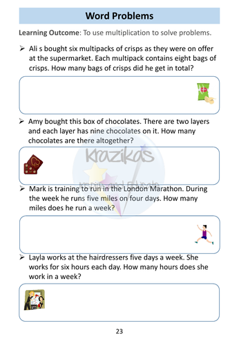 Multiplication Workbook - AQA Entry Level 2 Maths | Teaching Resources