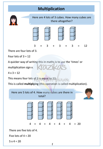 Multiplication Workbook - AQA Entry Level 2 Maths | Teaching Resources