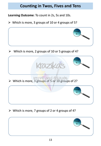 Multiplication Workbook - AQA Entry Level 2 Maths | Teaching Resources