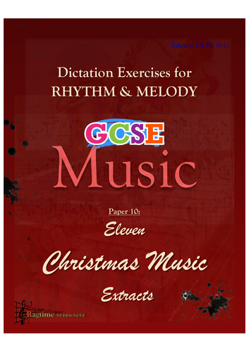 DICTATION - RHYTHM & MELODY PAPER #10 [CHRISTMAS MUSIC] | Teaching ...