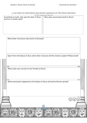 Statue of Zeus at Olympia | Distance Learning | Audio & Comprehension ...