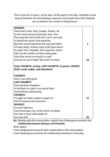 Full Scheme of Work: Macbeth AQA GCSE | Teaching Resources