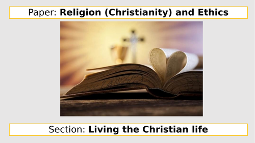 Living the Christian Life Revision | Teaching Resources