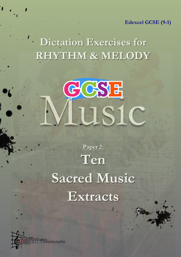 DICTATION - RHYTHM & MELODY PAPER #2 [SACRED MUSIC] | Teaching Resources