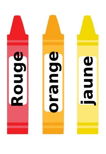 French - Coloured Crayons | Teaching Resources