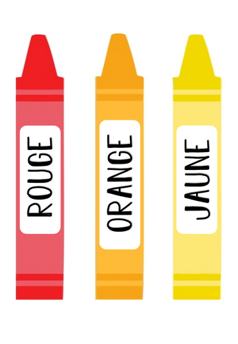 French - Coloured Crayons | Teaching Resources