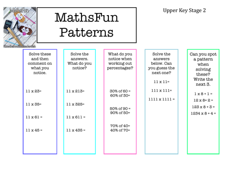 Maths Patterns (Spotting patterns in calculations) | Teaching Resources