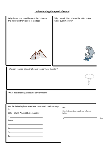 BEST Waves Lesson 7 - Speed of Sound | Teaching Resources