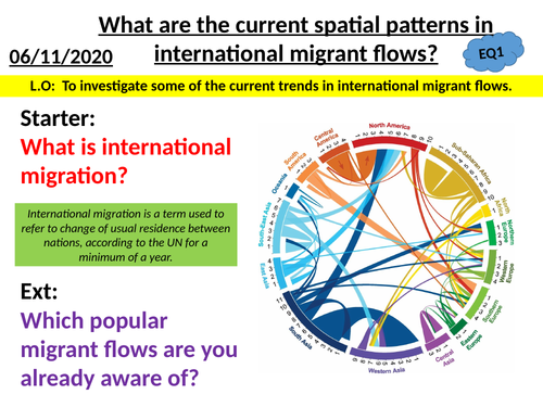OCR A Level - Global Migration - Current Flows and Net Migration ...