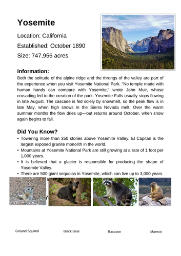 American National Parks | Teaching Resources