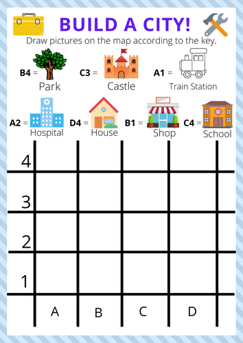 Build a City - Coordinates KS1 KS2 | Teaching Resources