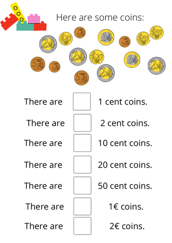 KS1 Money (coins in Cents and Euros) Pack | Teaching Resources