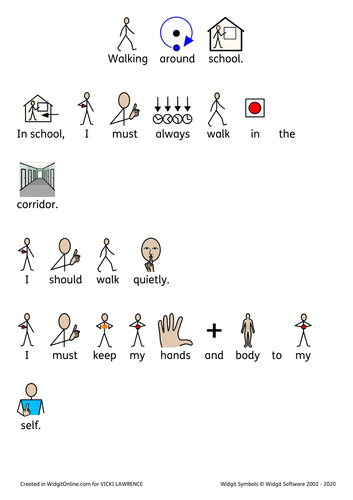 Walking around school social story | Teaching Resources