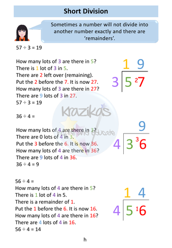 Division: AQA Entry Level 3 Maths | Teaching Resources