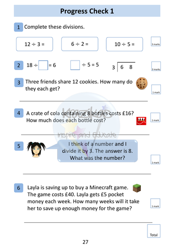 Division: AQA Entry Level 3 Maths | Teaching Resources