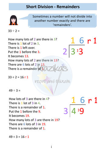 Division: AQA Entry Level 3 Maths | Teaching Resources