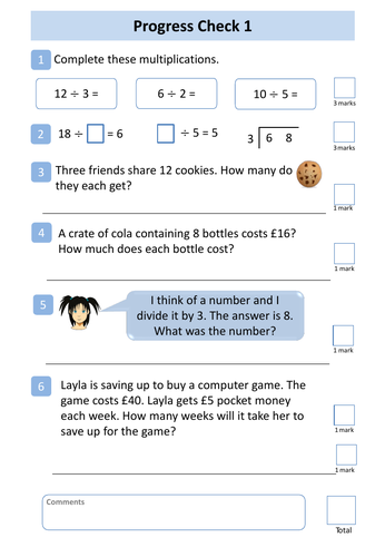Division: AQA Entry Level 3 Maths | Teaching Resources