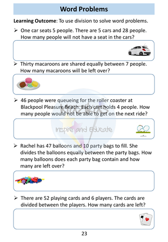 Division: AQA Entry Level 3 Maths | Teaching Resources