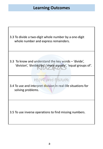 Division: AQA Entry Level 3 Maths | Teaching Resources