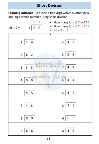 Division: AQA Entry Level 3 Maths | Teaching Resources
