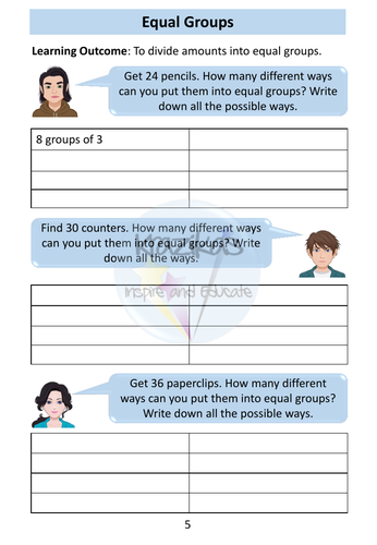Division: AQA Entry Level 3 Maths | Teaching Resources