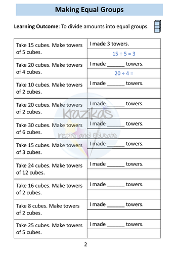 Division: AQA Entry Level 3 Maths | Teaching Resources