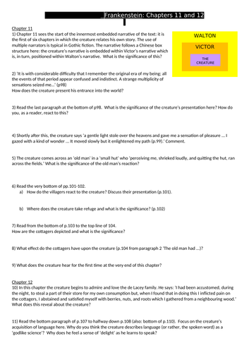 Mary Shelley's, Frankenstein - Complete Lessons | Teaching Resources