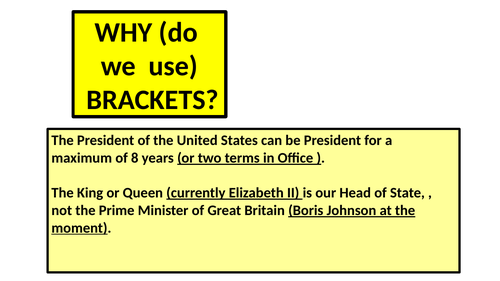 Brackets and Parentheses | Teaching Resources