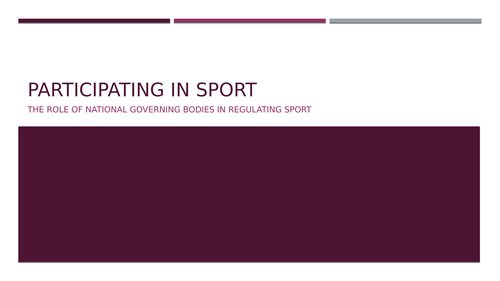 NCFE L2 Sport Participating in Sport Unit Pack | Teaching Resources