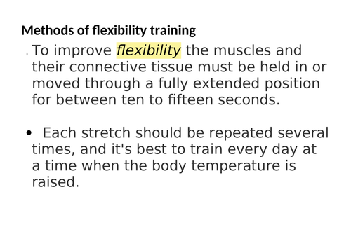 BTEC Sports and Exercise Science Unit 8 Specialised Fitness Training ...