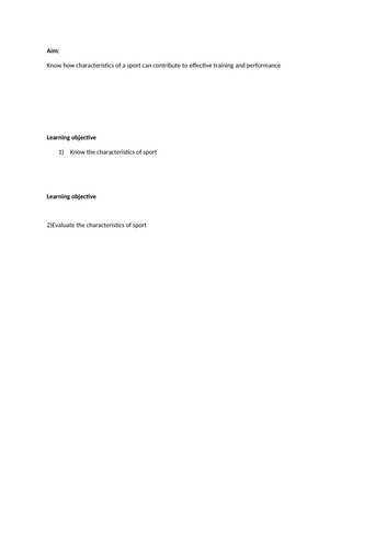 BTEC Sports and Exercise Science Unit 8 Specialised Fitness Training ...