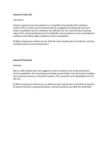 BTEC Sports and Exercise Science Unit 8 Specialised Fitness Training ...