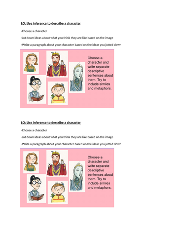 Reading activity- Inference | Teaching Resources