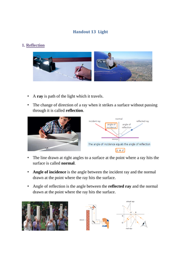 IGCSE Light | Teaching Resources