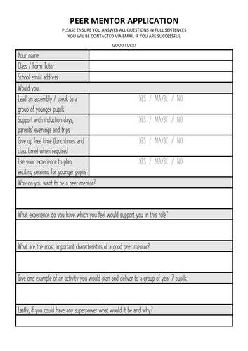 Peer Mentor Training | Teaching Resources Peer Mentor Training | Teaching Resources