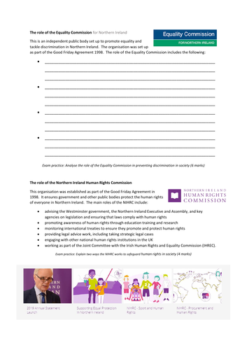 LLW The Role of the Equality Commission, Human Rights Commission and ...